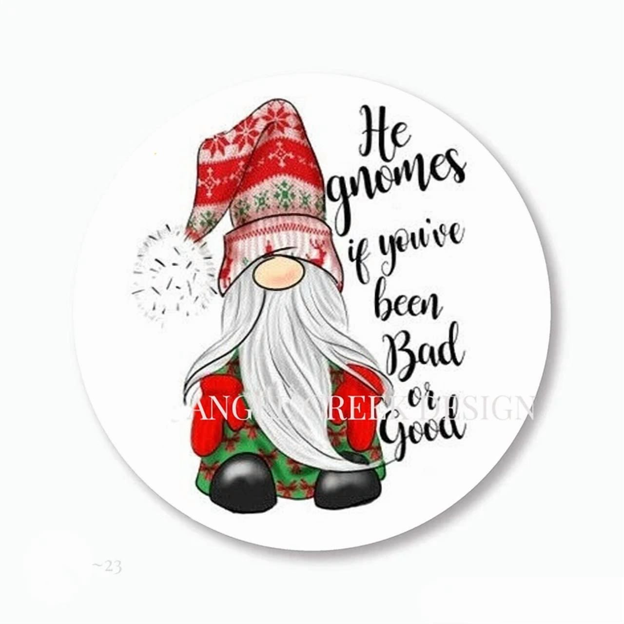 DOPASTICKER Cute Chri.Stm.As Stickers San.Ta Gnomes When You Are Good ...