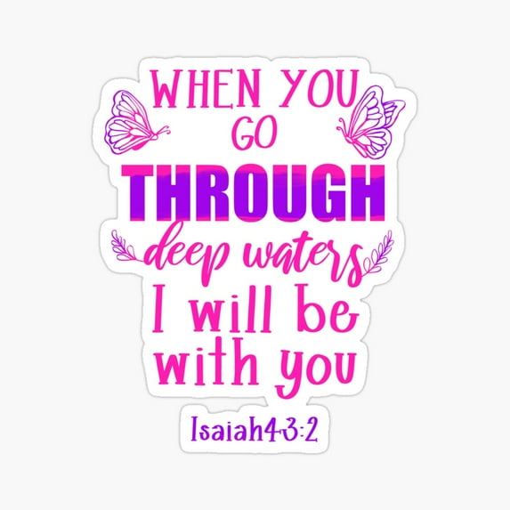 DOPASTICKER Cute Christ God Jesus Bible Verse Quote Inspirational ...