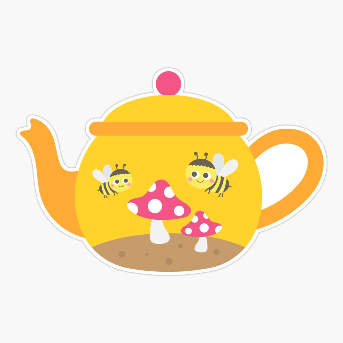 DOPASTICKER Cute Cooking Kitchenware Illustration Kettle Teapot Sticker ...