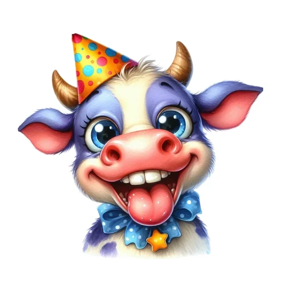 DOPASTICKER Cute Cow Stickers Animal Stickers Style Stickers Phone ...