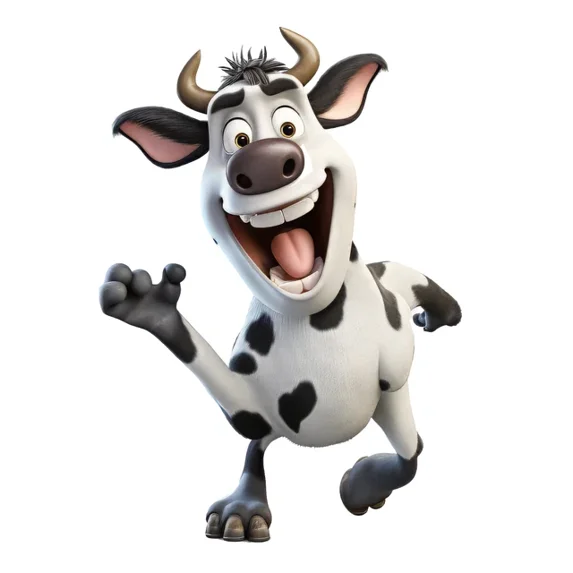 DOPASTICKER Cute Cow Stickers Animal Stickers Style Stickers Phone ...