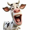 DOPASTICKER Cute Cow Stickers Animal Stickers Style Stickers Phone ...