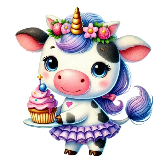 DOPASTICKER Cute Cow Stickers Animal Stickers Style Stickers Phone ...