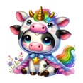 DOPASTICKER Cute Cow Stickers Animal Stickers Style Stickers Phone ...