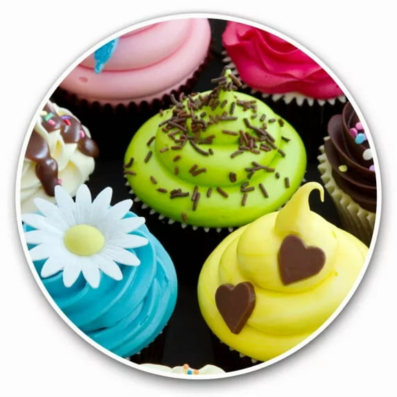 DOPASTICKER Cute Cupcakes Cakes Sweets Cafe Cool Gift Decorative Laptop ...