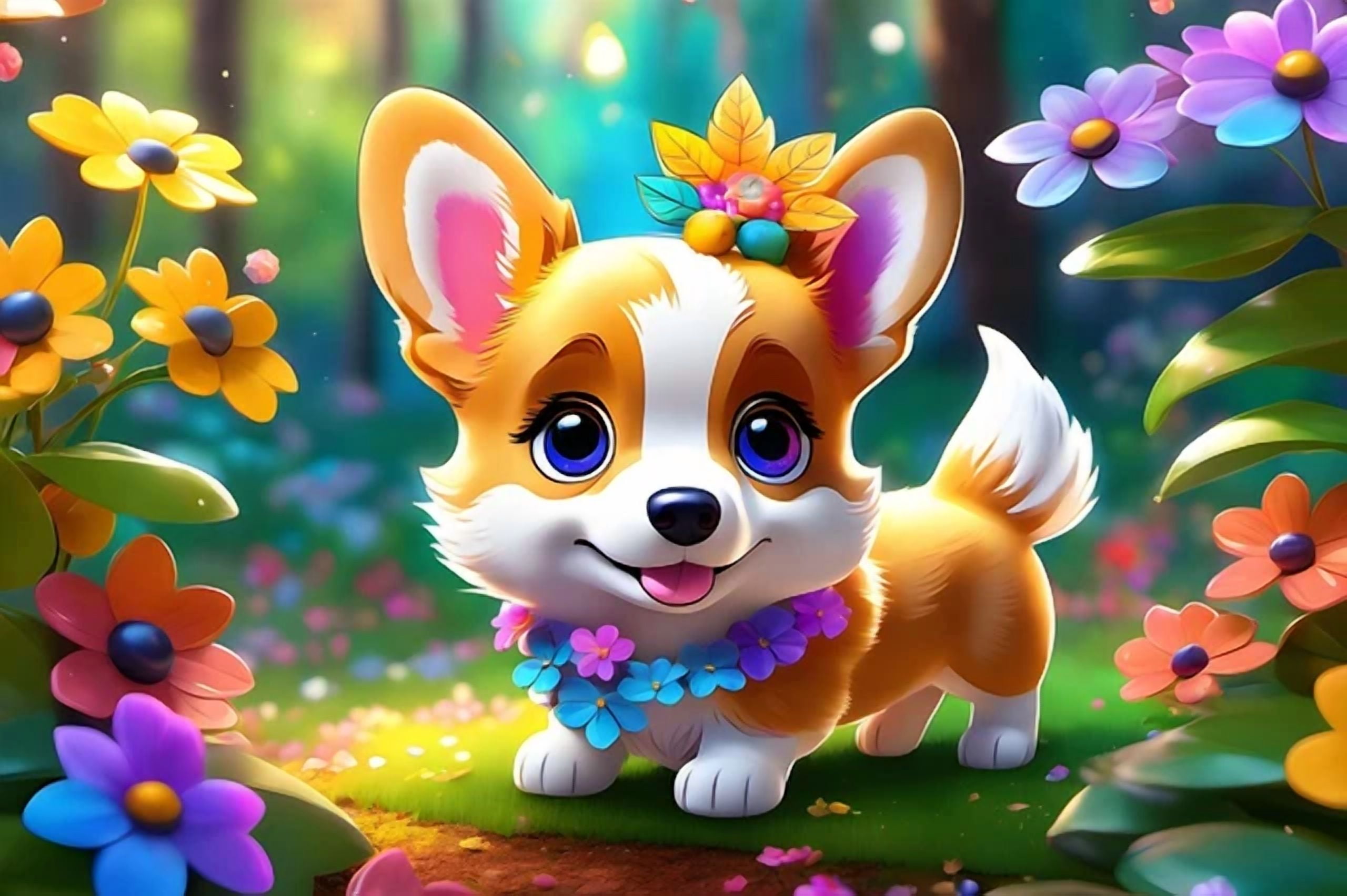 DOPASTICKER Cute Dog Car Sticker Dogs Sticker Phone Sticker, Latop ...