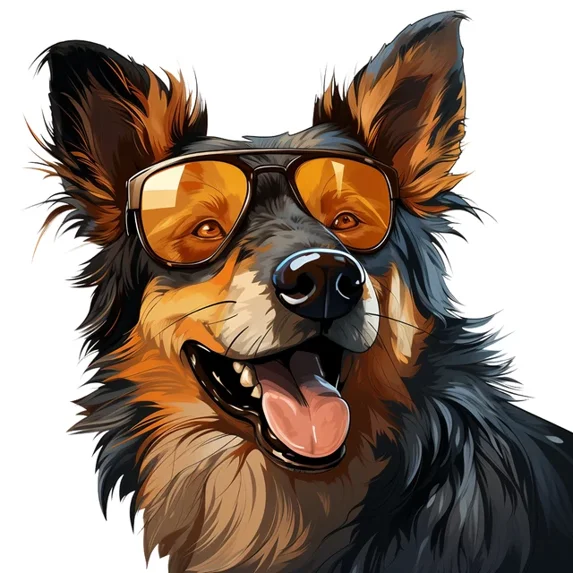 DOPASTICKER Cute Dog Car Sticker Dogs Sticker Phone Sticker, Latop ...