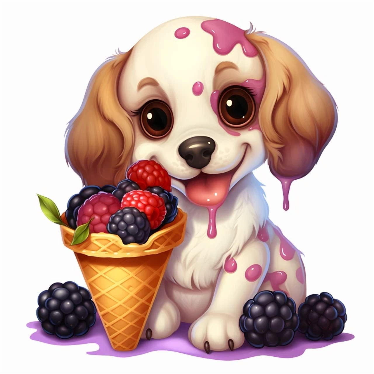 DOPASTICKER Cute Dog Car Sticker Dogs Sticker Phone Sticker, Latop ...