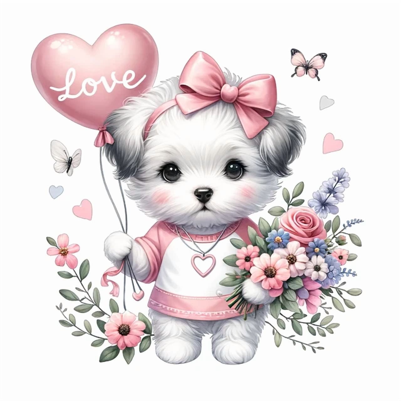 DOPASTICKER Cute Dog Car Sticker Dogs Sticker Phone Sticker, Latop ...