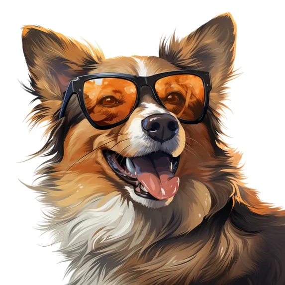 DOPASTICKER Cute Dog Car Sticker Dogs Sticker Phone Sticker, Latop ...