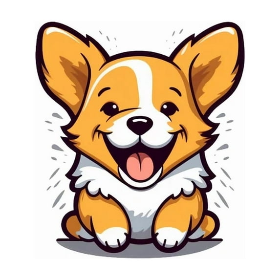 DOPASTICKER Cute Dog Car Sticker Dogs Sticker Phone Sticker, Latop ...