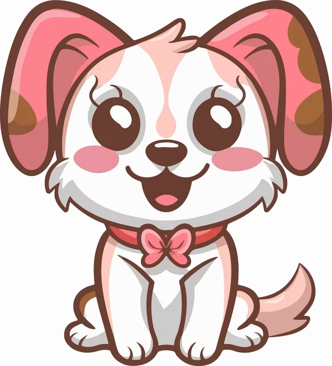 DOPASTICKER Cute Dog Car Sticker Dogs Sticker Phone Sticker, Latop ...