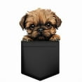 DOPASTICKER Cute Dog In Bag Car Sticker Dogs Sticker Phone Sticker ...