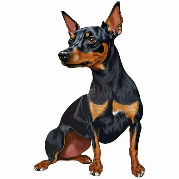 DOPASTICKER Cute Dogs Car Sticker Dogs Sticker Phone Sticker, Latop ...