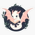 DOPASTICKER Cute Dragon Reading A Book - Whimsical And Bookish Fantasy ...