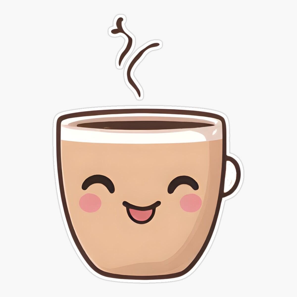 DOPASTICKER Cute Espresso Character - For Espresso Lovers Sticker ...