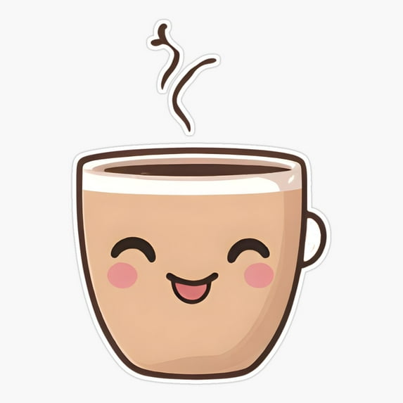 DOPASTICKER Cute Espresso Character - For Espresso Lovers Sticker ...