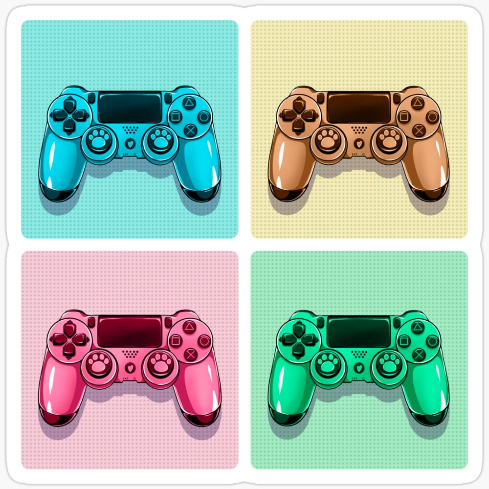 DOPASTICKER Cute Gaming Controllers For Gamer Girls Sticker Phone Decal ...