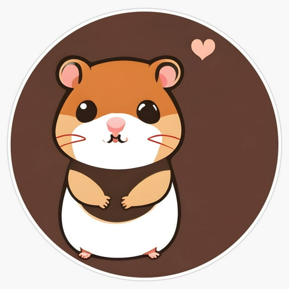 DOPASTICKER Cute Hamster Sticker, Phone Sticker Water Bottle Sticker ...