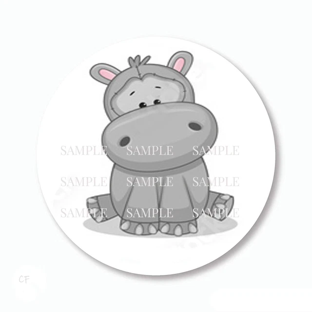 DOPASTICKER Cute Hippo Stickers Scrapbook Stickers Phone Decal Water ...