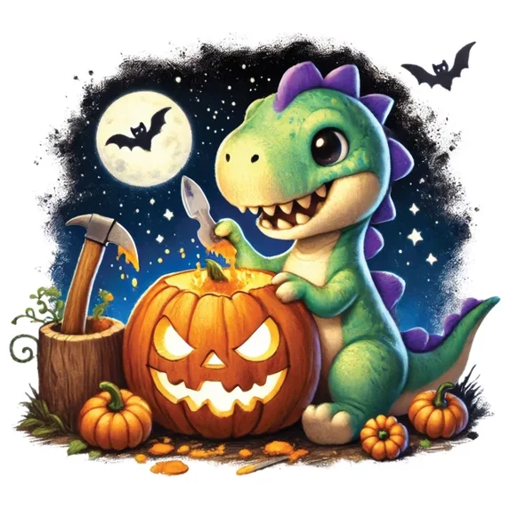 DOPASTICKER Cute Horror Dinosaur Car Sticker Motif Phone Sticker, Latop ...