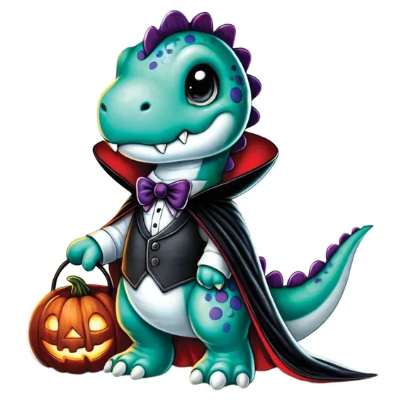 DOPASTICKER Cute Horror Dinosaur Car Sticker Motif Phone Sticker, Latop ...