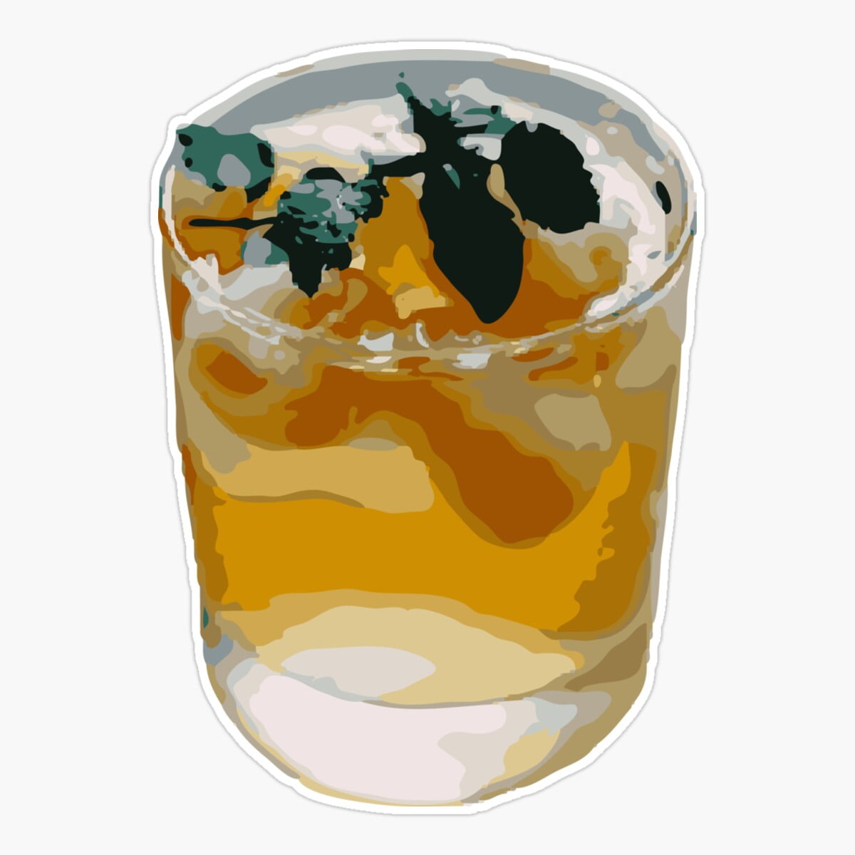 DOPASTICKER Cute Iced Tea Sticker Refreshingly Adorable Sticker, Phone ...