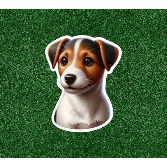 DOPASTICKER Cute Jack Russell Terrier Puppy Dog Sticker Decal Phone ...