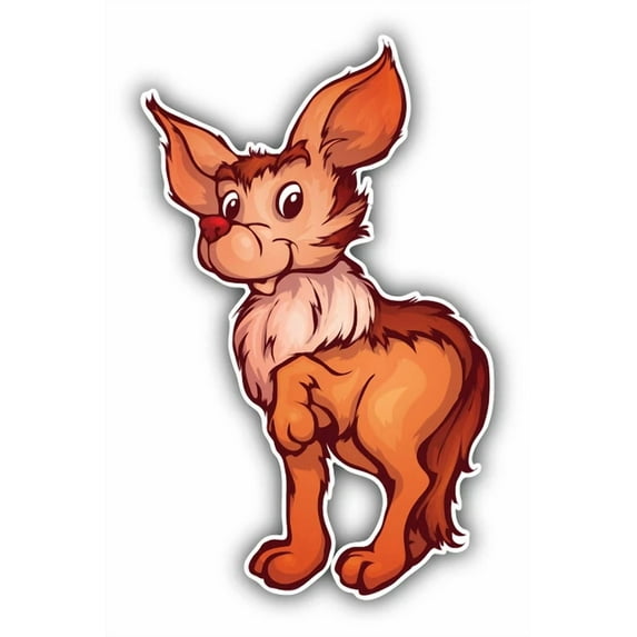 DOPASTICKER Cute Jackal Sticker Decal Phone Decal Water Bottle Stickers ...