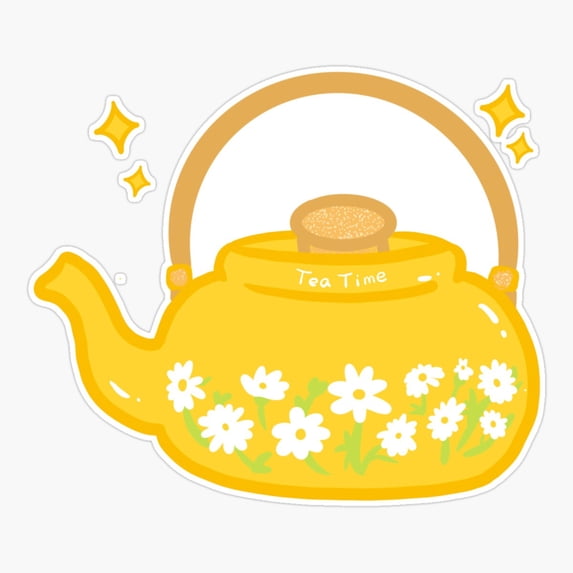DOPASTICKER Cute Kawaii Teapot Teatime Sticker, Phone Sticker Car ...