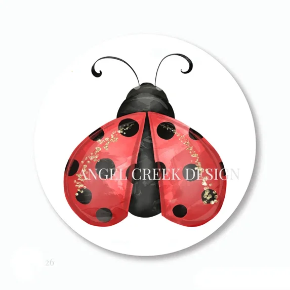 DOPASTICKER Cute Lady Bug Ladybug Scrapbook Stickersladybug Phone Water ...