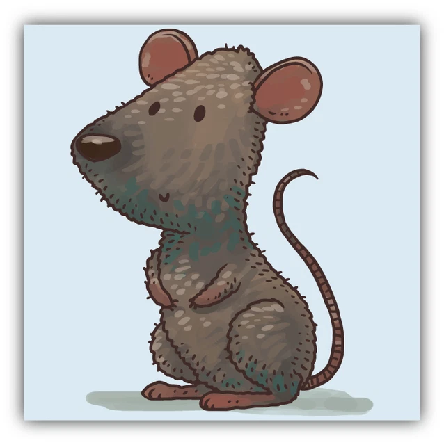 DOPASTICKER Cute Little Mouse Sticker Decal Phone Decal Water Bottle ...