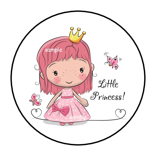 DOPASTICKER Cute Little Princess Stickers Party Favors Phone Decal ...