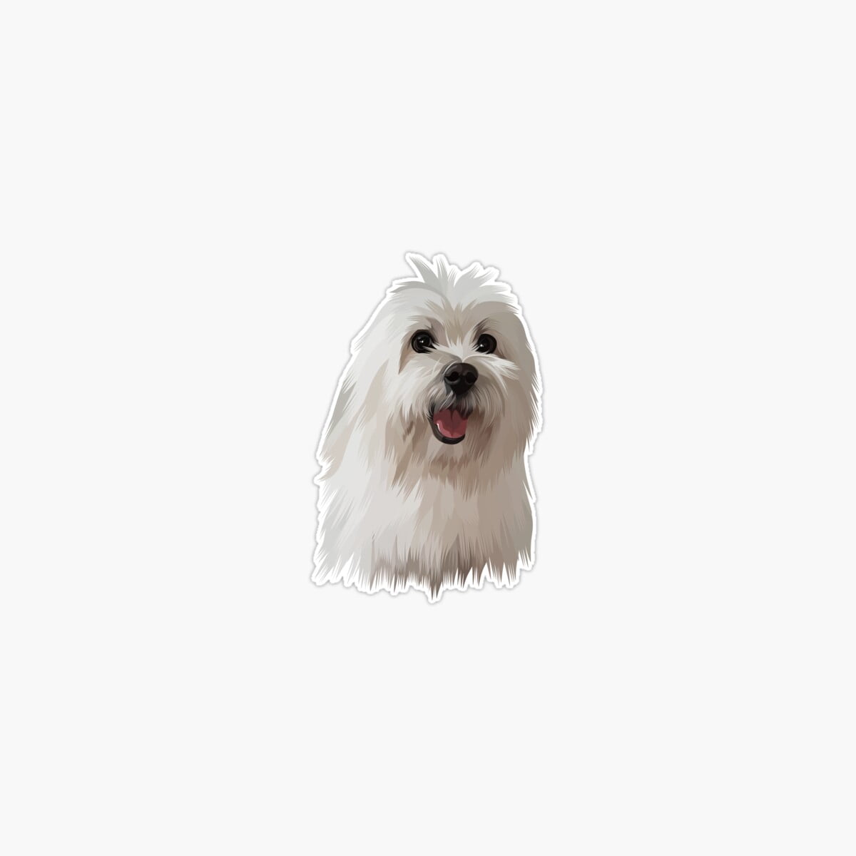 DOPASTICKER Cute Maltese Sticker, Phone Sticker Car Stickers, Birthday ...