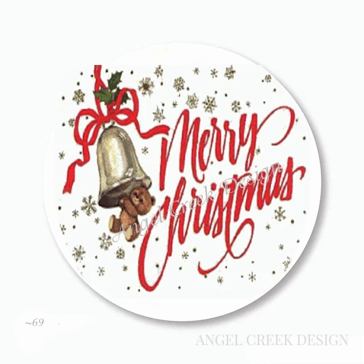 DOPASTICKER Cute Merry Chri.Stm.As Bells Scrapbook Stickers Phone Decal ...
