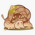 DOPASTICKER Cute Mushroom Andnail Friend Taking A Nap Perfect Gift ...