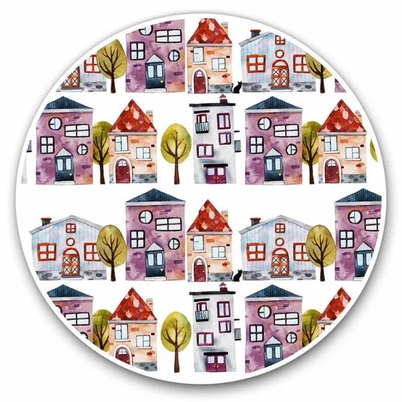DOPASTICKER Cute New Home House Houses Cool Gift Decorative Laptop ...