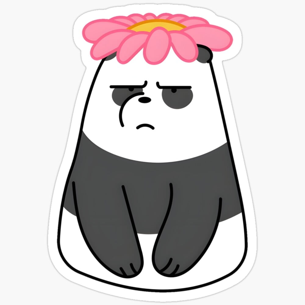 DOPASTICKER Cute Panda Sticker Phone Sticker, Latop Sticker, Lover Gift ...