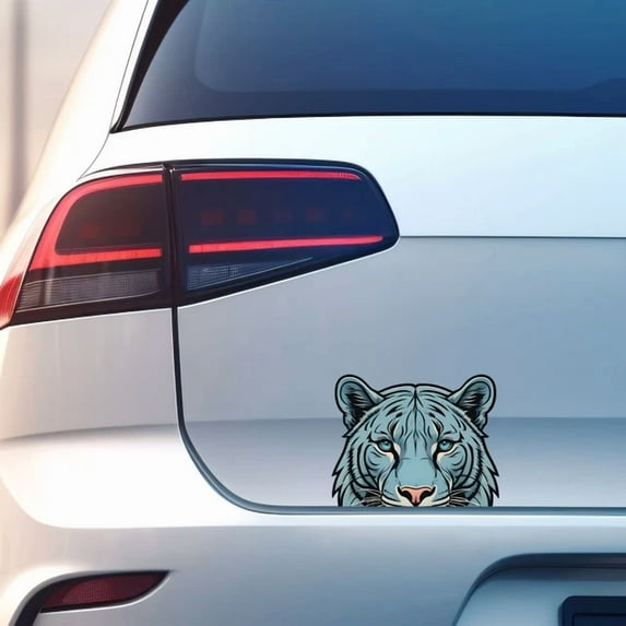 DOPASTICKER Cute Panther Peeking Peeping Animal Peeker Peeper Sticker ...