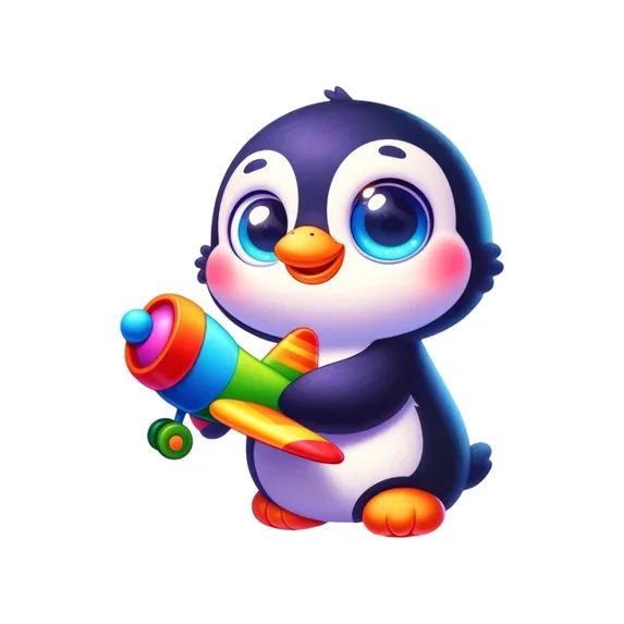 DOPASTICKER Cute Penguin Car Sticker Animal Print Phone Sticker, Latop ...