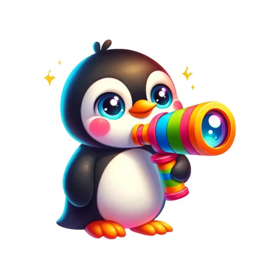 DOPASTICKER Cute Penguin Car Sticker Animal Print Phone Sticker, Latop ...