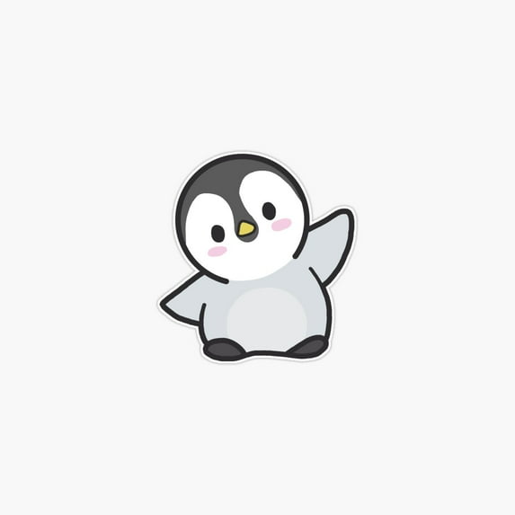 DOPASTICKER Cute Penguin Sticker, Phone Sticker Water Bottle Sticker ...