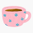 DOPASTICKER Cute Pink Pastel Coffee Mug Sticker, Phone Sticker Car ...
