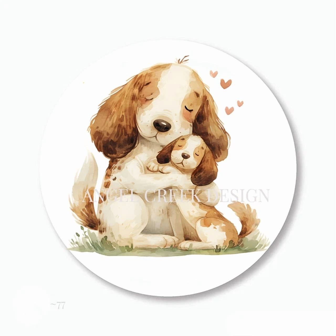 DOPASTICKER Cute Retriever Mom And Pup Stickers Dog Phone Water Bottle ...