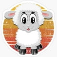 DOPASTICKER Cute Sheep Lovers Gift, Sheeps Retro Vintage Sunset Gift ...