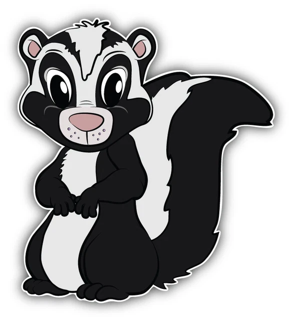 DOPASTICKER Cute Skunk Animal Sticker Decal Phone Decal Water Bottle ...