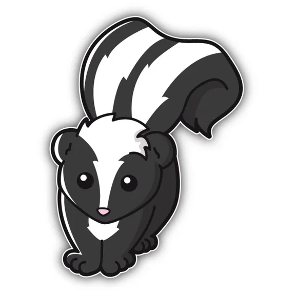 DOPASTICKER Cute Skunk Animal Sticker Decal Phone Decal Water Bottle ...