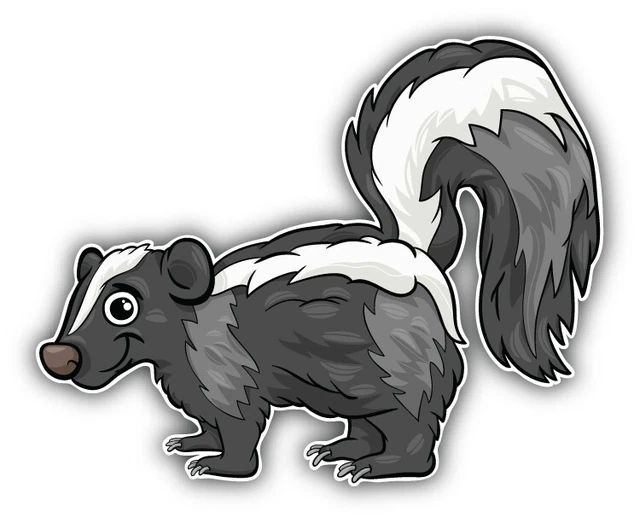 DOPASTICKER Cute Skunk Animal Sticker Decal Phone Decal Water Bottle ...
