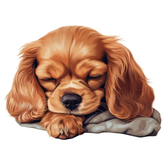 DOPASTICKER Cute Sleeping Dog Car Sticker Dog Sticker Phone Sticker ...