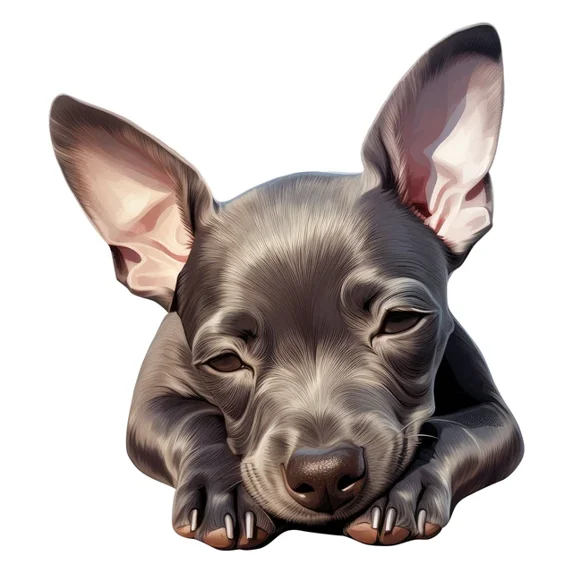 DOPASTICKER Cute Sleeping Dog Car Sticker Dog Sticker Phone Sticker ...